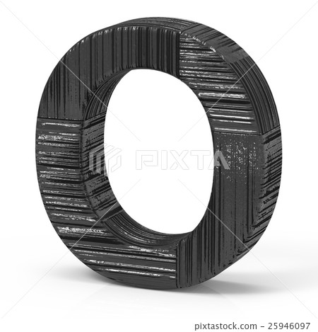 3d black letter O - Stock Illustration [25946097] - PIXTA