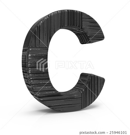 3d black letter C - Stock Illustration [25946101] - PIXTA