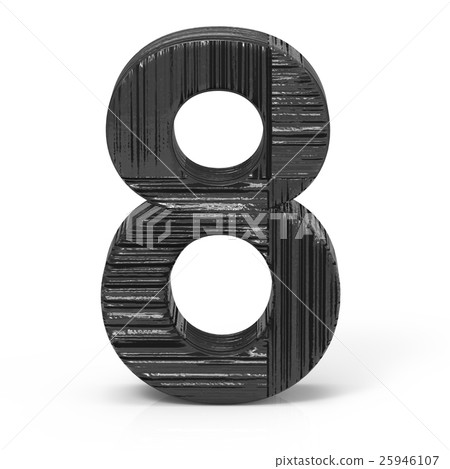 3d black number 8 - Stock Illustration [25946107] - PIXTA
