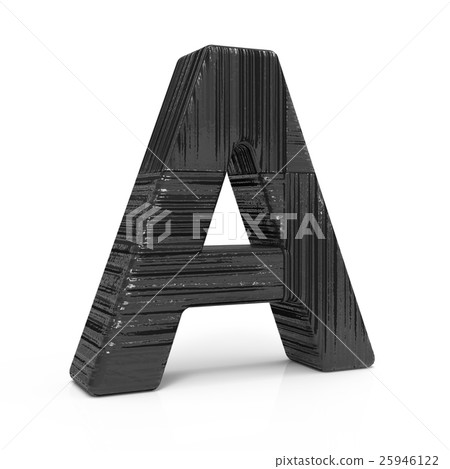 3d black letter A - Stock Illustration [25946122] - PIXTA