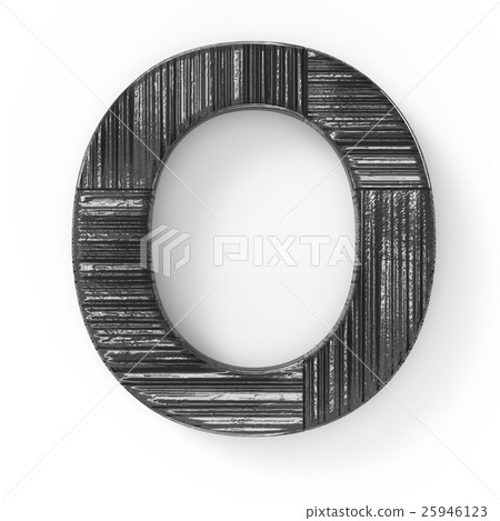 3d black letter O - Stock Illustration [25946123] - PIXTA