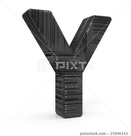 3d black letter Y - Stock Illustration [25946143] - PIXTA