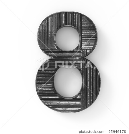 3d black number 8 - Stock Illustration [25946178] - PIXTA