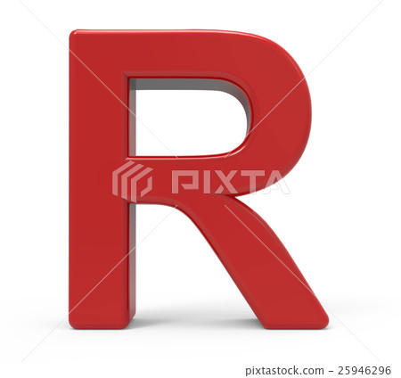 3d red letter R - Stock Illustration [25946296] - PIXTA