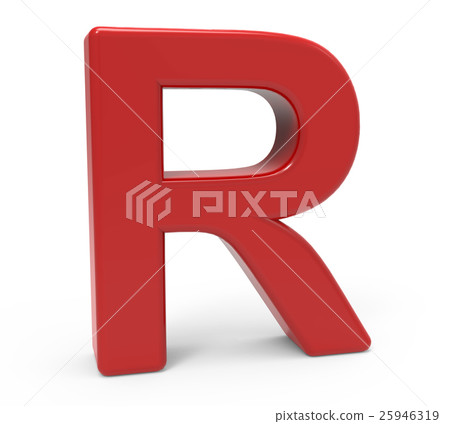 3d red letter R - Stock Illustration [25946319] - PIXTA
