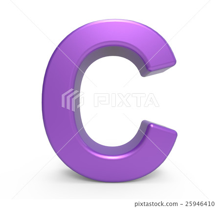 3d purple letter C - Stock Illustration [25946410] - PIXTA
