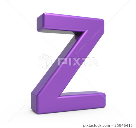 3d purple letter Z - Stock Illustration [25946415] - PIXTA