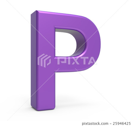 3d purple letter P - Stock Illustration [25946425] - PIXTA