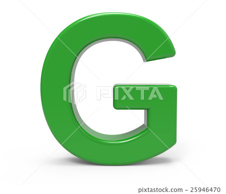 3d green letter G - Stock Illustration [25946470] - PIXTA