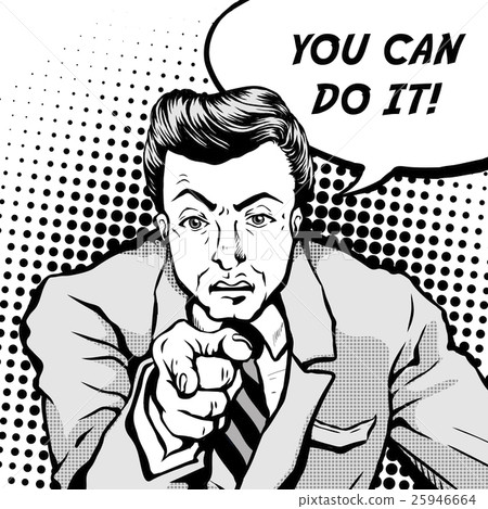 comic you can do it-插圖素材 [25946664] - PIXTA圖庫