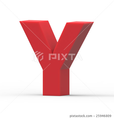 right red letter Y - Stock Illustration [25946809] - PIXTA