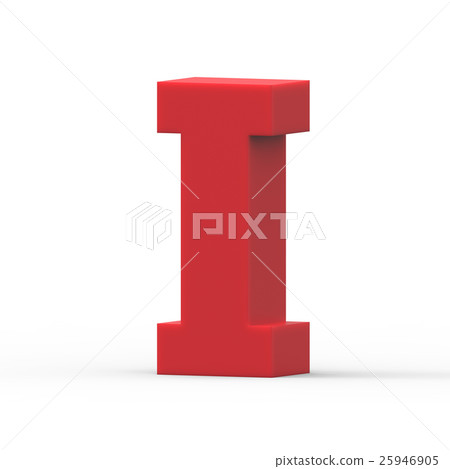 right red letter I - Stock Illustration [25946905] - PIXTA