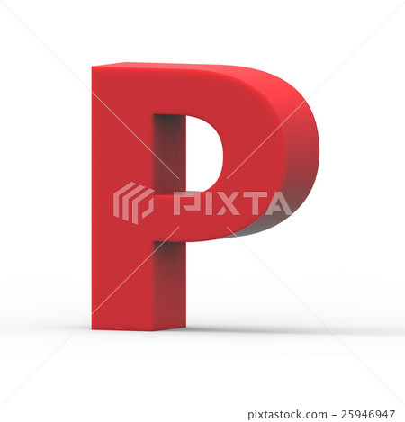 right red letter P - Stock Illustration [25946947] - PIXTA