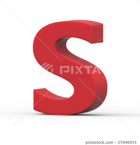 right red letter S - Stock Illustration [25946955] - PIXTA