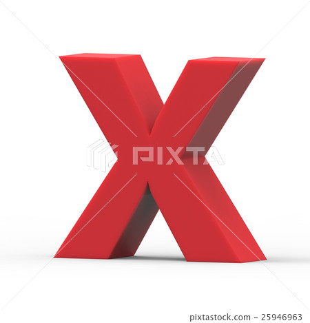 right red letter X - Stock Illustration [25946963] - PIXTA