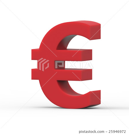 red euro sign - Stock Illustration [25946972] - PIXTA