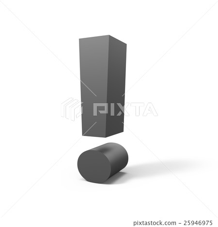 grey exclamation mark - Stock Illustration [25946975] - PIXTA