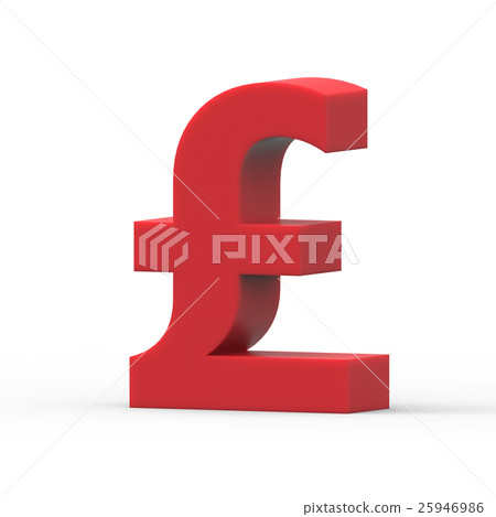 red pound sign - Stock Illustration [25946986] - PIXTA