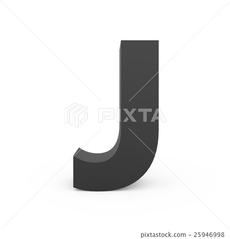 Dark grey letter J - Stock Illustration [25946998] - PIXTA