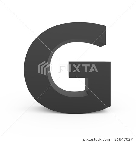 Dark grey letter G - Stock Illustration [25947027] - PIXTA