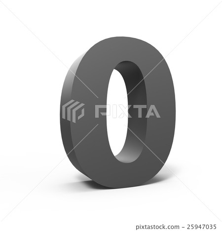 left grey number 0 - Stock Illustration [25947035] - PIXTA