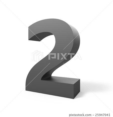 right grey number 2 - Stock Illustration [25947041] - PIXTA