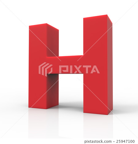right red letter H - Stock Illustration [25947100] - PIXTA