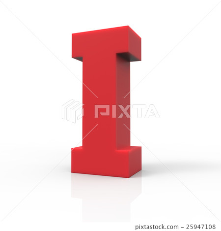 right red letter I - Stock Illustration [25947108] - PIXTA