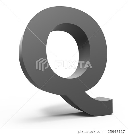 Grey letter Q - Stock Illustration [25947117] - PIXTA