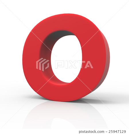 right red letter O - Stock Illustration [25947129] - PIXTA