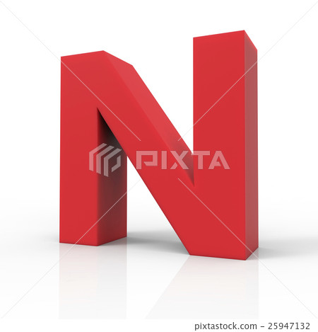 right red letter N - Stock Illustration [25947132] - PIXTA