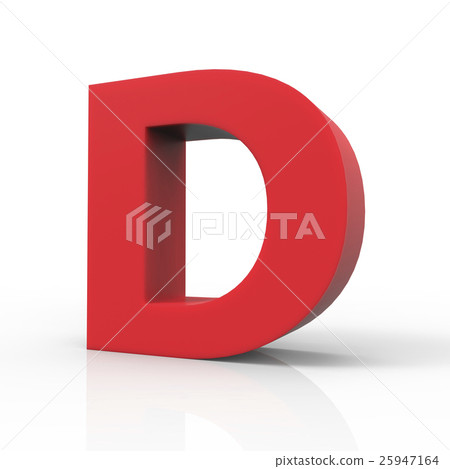 right red letter D - Stock Illustration [25947164] - PIXTA