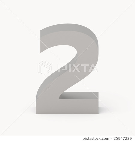 matte grey number 2 - Stock Illustration [25947229] - PIXTA