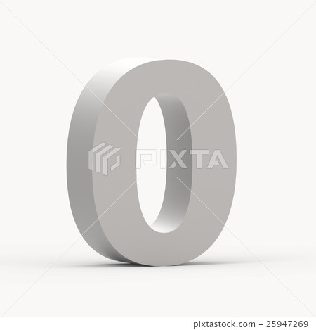 left grey number 0 - Stock Illustration [25947269] - PIXTA