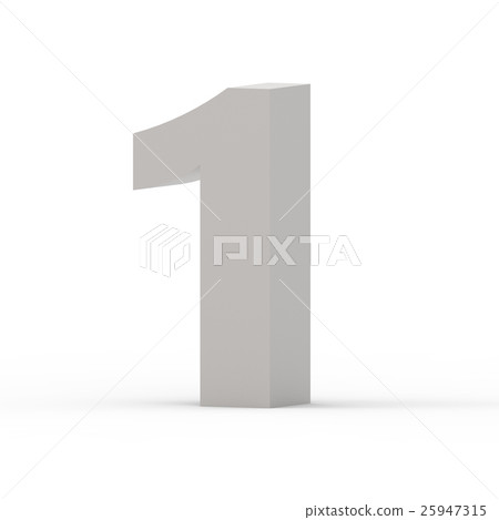 right grey number 1-插圖素材 [25947315] - PIXTA圖庫