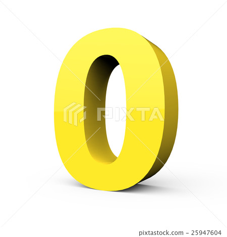 right light yellow number 0 - Stock Illustration [25947604] - PIXTA