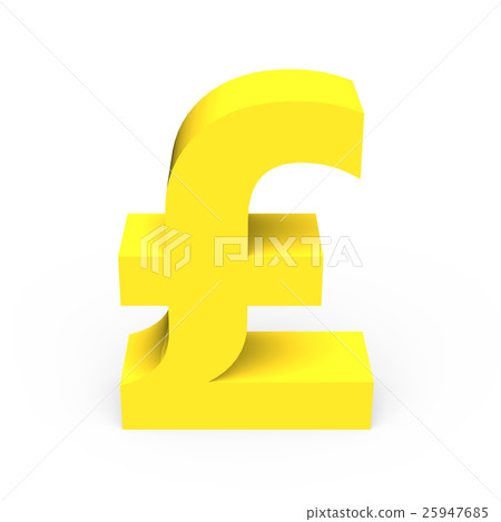 light yellow pound sign - Stock Illustration [25947685] - PIXTA