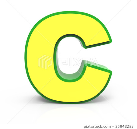 3D Toy letter C - Stock Illustration [25948282] - PIXTA