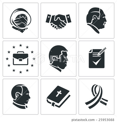Peace talks Vector Icons Set - Stock Illustration [25953088] - PIXTA