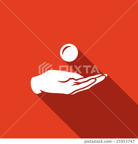 Give alms icon. Vector Illustration. - Stock Illustration [25953747 ...