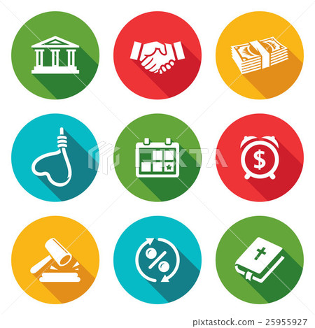 Credit Icons Set. Vector Illustration. - Stock Illustration [25955927 ...