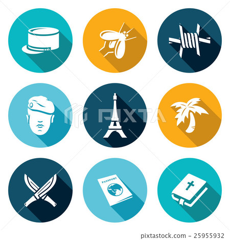 Legion Icons Set. Vector Illustration. - Stock Illustration [25955932 ...