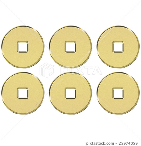 Family crest (Sanada family) 6 pax money gold... - Stock Illustration ...