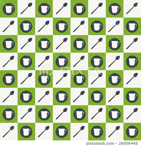 Tea pattern. Vector - Stock Illustration [26006448] - PIXTA