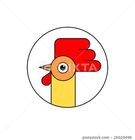 Cube cute chicken family - rooster - Stock Illustration [26028496] - PIXTA