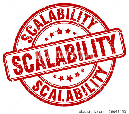 scalability red grunge stamp - Stock Illustration [26065460] - PIXTA