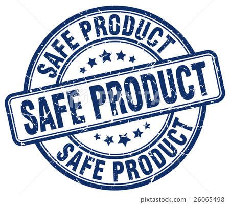 safe product blue grunge stamp - Stock Illustration [26065498] - PIXTA