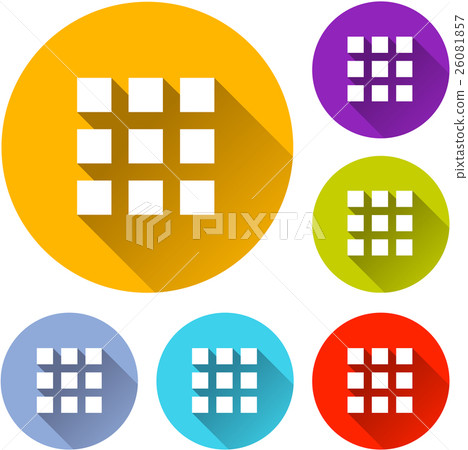 six squares icons - Stock Illustration [26081857] - PIXTA