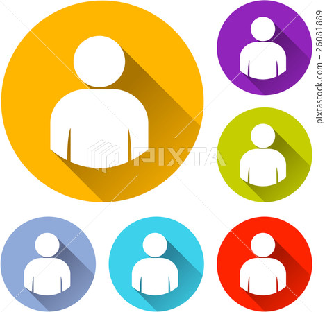 six human icons - Stock Illustration [26081889] - PIXTA