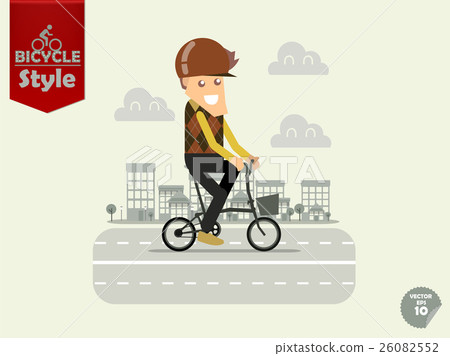 folding bicycle concept - Stock Illustration [26082552] - PIXTA